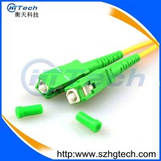 China Glass Fiber Singlemode Simplex SC/APC Fiber Optic Patch Cord Cable supplier