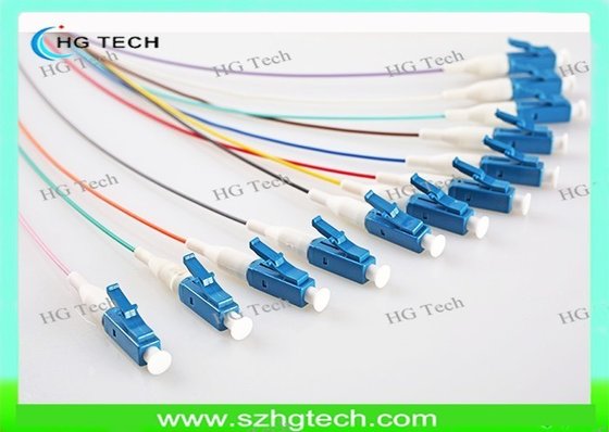 9/125um LC/upc Fiber Optic Pigtail 0.9mm with 12 different colors supplier