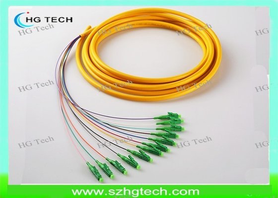9/125um LC/upc Fiber Optic Pigtail 0.9mm with 12 different colors supplier
