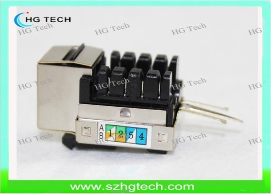 STP Cat5e/Cat6 Keystone Jack 90Degree Dual IDC for RJ45 Patch Panel supplier