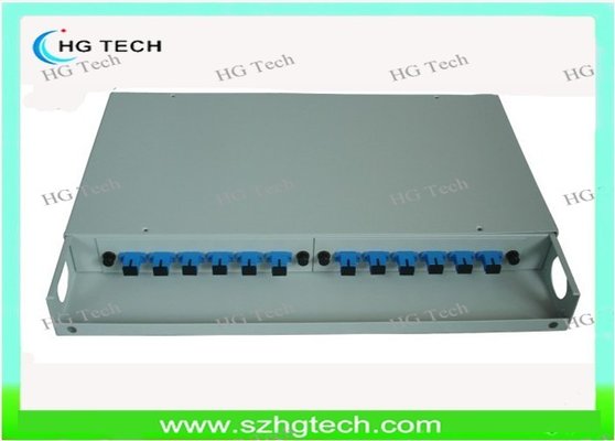 Rack Mount 1U 12Port Fiber Optic Patch Panel SC Fiber Optic Pigtail 0.9mm supplier
