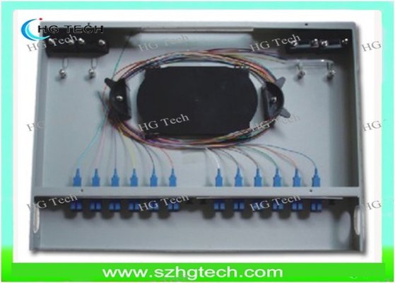 Rack Mount 1U 12Port Fiber Optic Patch Panel SC Fiber Optic Pigtail 0.9mm supplier