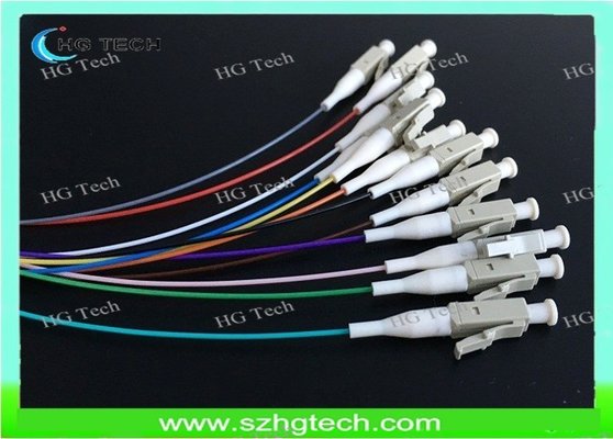0.9mm Pigtail Fibra Optica LC For Fiber Optic Terminal Box, 12 Colors Fiber Cable supplier