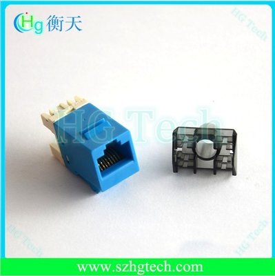 Cat6 Keystone Jack AMP RJ45 Jack, 180 Degree RJ45 Keystone Jack supplier