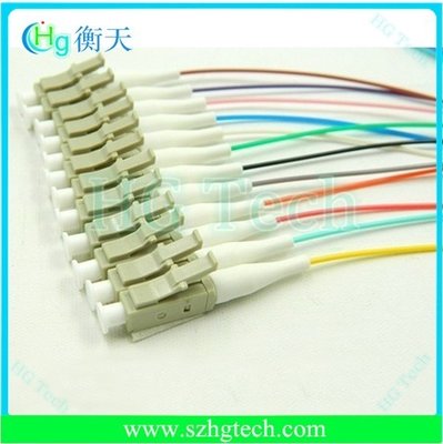 0.9mm Pigtail Fibra Optica LC For Fiber Optic Terminal Box, 12 Colors Fiber Cable supplier
