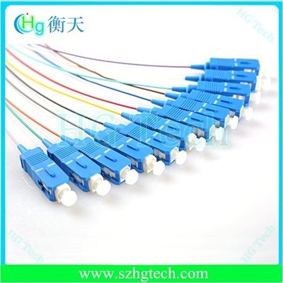 12Core SC Fiber Optic Pigtail For Fiber Optic Terminal Box, 12 Colors Fiber Cable supplier