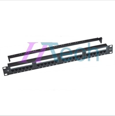 Cat6 24 port patch panel with cable management For Cabing Struction supplier