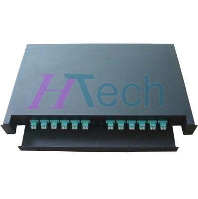 Slidable LC 12Port Fiber Optic Patch Panel,12 Colors Fiber pigtail supplier