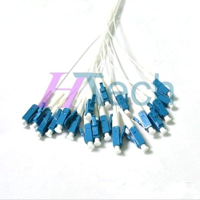 12 Core LC 9/125 Distribution Fiber Pigtails, PVC/LSZH Outer Jacket，OD0.9mm supplier