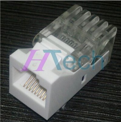 White Color 10Years Warranty CAT5E RJ45 Network Tooless Keystone Jack supplier