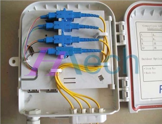 1X8 PLC with SC UPC connector Fiber Optic Terminal Box, SC Fast Connector supplier