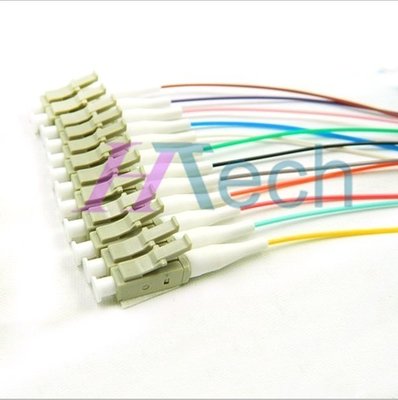 LSZH - PVC LC Optic Fiber Fan-out 12 core Pigtail supplier