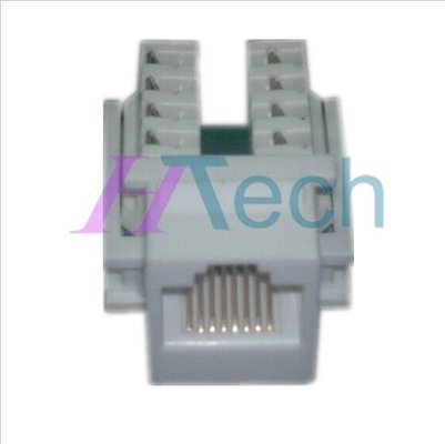 Cat5e RJ45 Jack,Krone IDC,White Color RJ45 Keystone Jack supplier