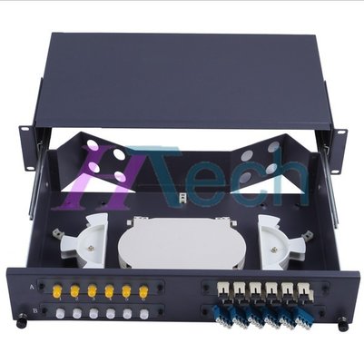 19inch 2u 24 Port Fiber Optic Distribution Panel SC,LC,ST,FC supplier