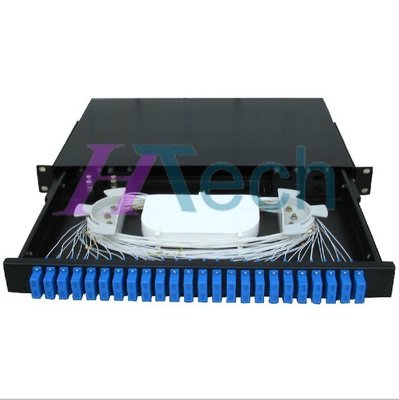 Drawer type 24Port  SC Fiber Optic Patch Panel 2U ,48Core Duplex SC ODF supplier