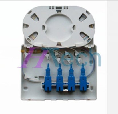 Plastic shell 4 port Fiber Optic Terminal Box,  SC/LC/FC Port Fiber Optic Faceplate supplier