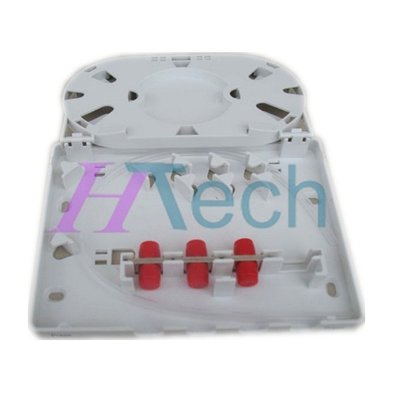 Plastic shell 4 port Fiber Optic Terminal Box,  SC/LC/FC Port Fiber Optic Faceplate supplier