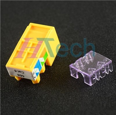 Yellow Color Cat6 Keystone Jack, TCL Type Cat6 RJ45 Jack supplier