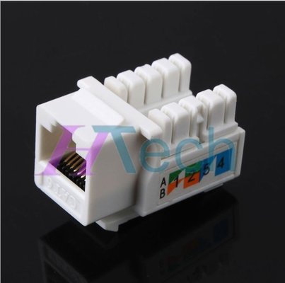Cat6 Network Ethernet Jack  Dual IDC Cat6 Female Jack supplier