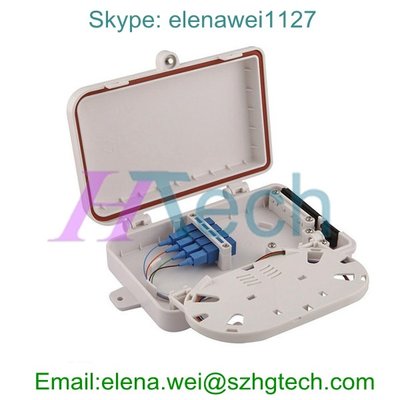 SC Type 4 Port  Fiber Optic Splitter Box Mini FTTH Box supplier