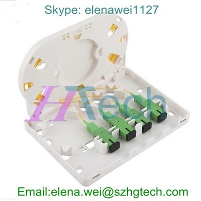 LC 4 Port  Fiber Optic Terminal Box With 4pcs LC Adapter supplier