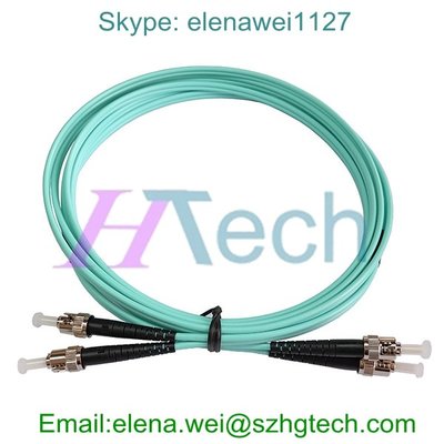 PVC OM4 Duplex 7M LC/ST Fiber Optic Patch Cable supplier
