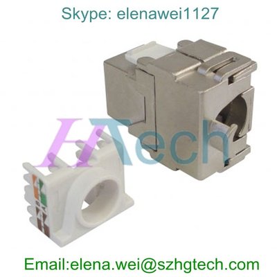 RJ45 Cat6 Shielded Keystone Jack, STP Cat6 Coupler supplier