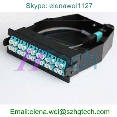OM3 LC Duplex 12Core MPO Cassette In MPO Fiber Optic Patch Panel 1u supplier