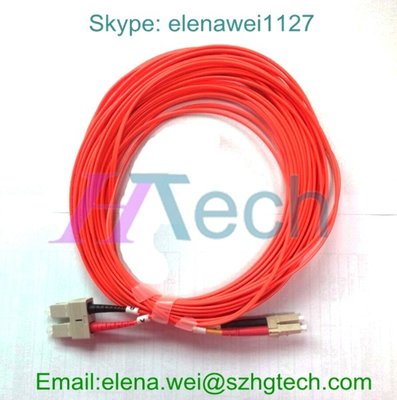 MM Duplex SC/LC Fiber Optic Cable Assembly, PVC/LSZH Outer Jacket，Orange Color supplier