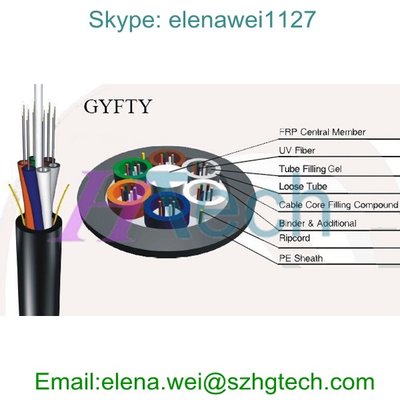 24Cores Fiber Optic Cable,Dielectric Fiber Optical Cable GYFTY supplier