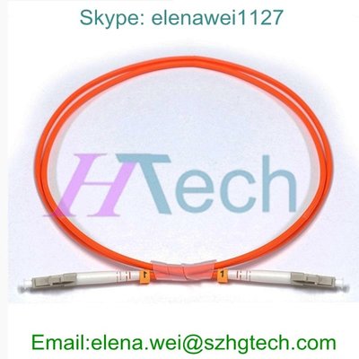 Fiber Optic Multimode LC connector Patch Cord Jumper Orange Jacket supplier