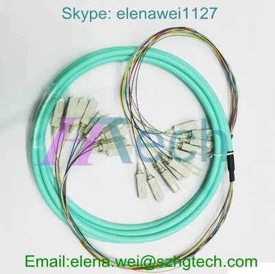 OM4 SC-SC 12Core Fiber Optic Patch Cable supplier
