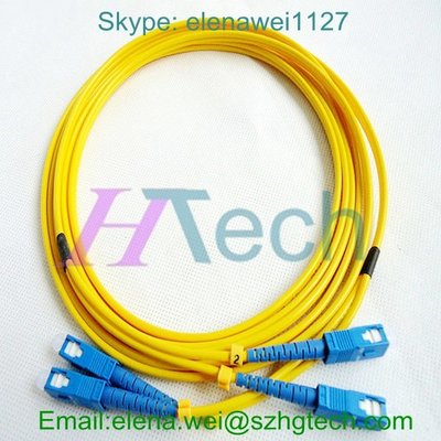 Indoor Optical Fiber Cable SC/SC Singlemode Duplex Patch Cable supplier