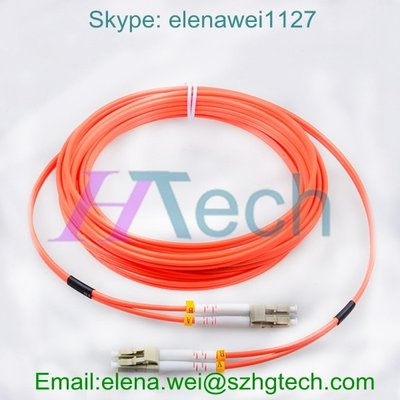10Meter Multimode Duplex LC-LC Optical Patch Cord 2.0mm Orange Jacket supplier