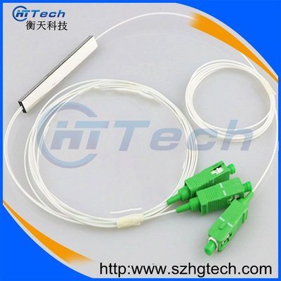 Steel Tube 1*8 PLC Fiber Optic Splitter With SC/UPC Connector,1X8 Fiber Optic PLC Splitter supplier