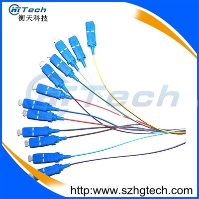 OM1 62.5 /125 SC Fiber Optical Pigtail ,0.9mm OFNP Fiber Optic Cable supplier