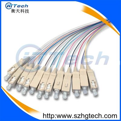 OM1 62.5 /125 SC Fiber Optical Pigtail ,0.9mm OFNP Fiber Optic Cable supplier