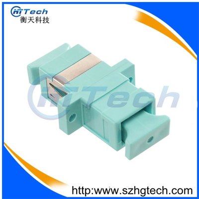 Aqua Color Optical Fiber Adapter SC OM3 Duplex supplier