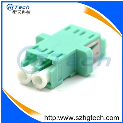 Aqua Color OM3 Duplex LC Fiber Optic Adapter supplier