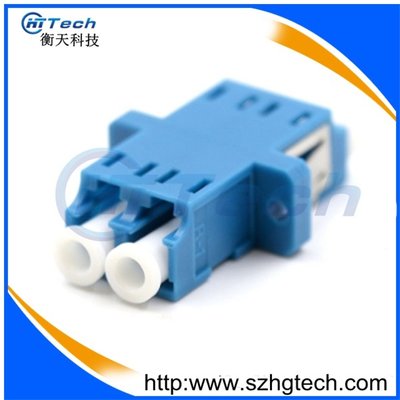 Aqua Color OM3 Duplex LC Fiber Optic Adapter supplier