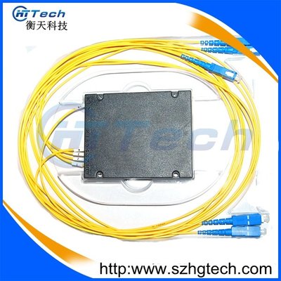 ABS Box 1*4 PLC Fiber Optic Splitter with SC/UPC connector for FTTH supplier