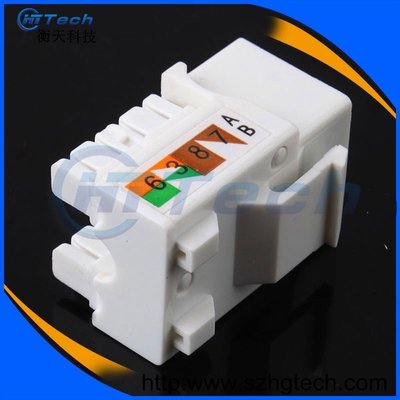 CAT6 Punch Down Keystone Jack, Unshielded, U-Style supplier