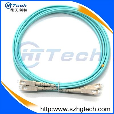 SC/SC Fiber Patchlead OM3, PVC/LSZH Jacket,G652D Fiber Optical Cable supplier