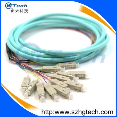 SC Pigtail 6 Fiber MM 50/125 10Gb OM3 Multi Color 3 Meters supplier