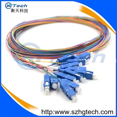 SC Pigtail 6 Fiber MM 50/125 10Gb OM3 Multi Color 3 Meters supplier