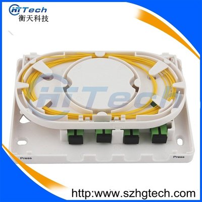 SC 4 Ports Fiber Optic FTTH Customer Terminal Box supplier