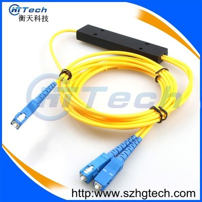 ABS Box 1*2 PLC Fiber Optic Coupler with SC/APC connector for FTTH supplier