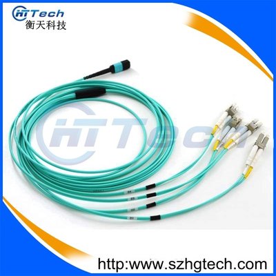 Flat Ribbon Fiber Patch Cord MPO/LC 12Core Fiber Optical Cable Ribbon Type supplier