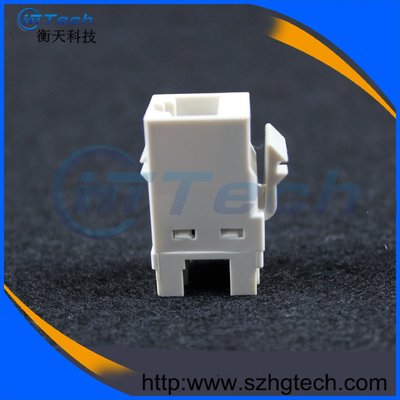 White Color 180 Degree Cat6 Keystone Jack  AMP RJ45 Jack supplier