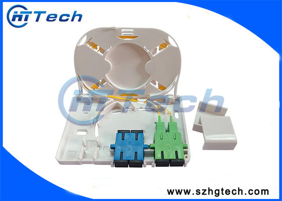 ABS Type 2 Port SC/UPC Fiber Optic Terminal Box SC 1Core Fiber Termination Box supplier